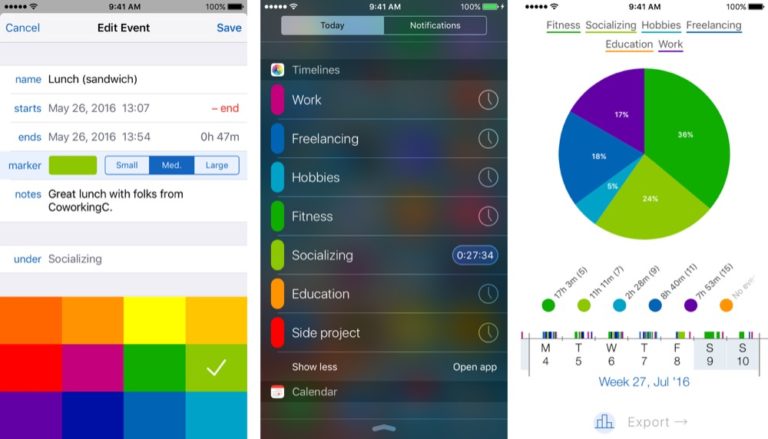 Timelines: Time-Tracking-App mit Widget und Apple Watch-Support