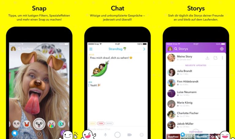 Snapchat: Neues Design für die iPhone-App