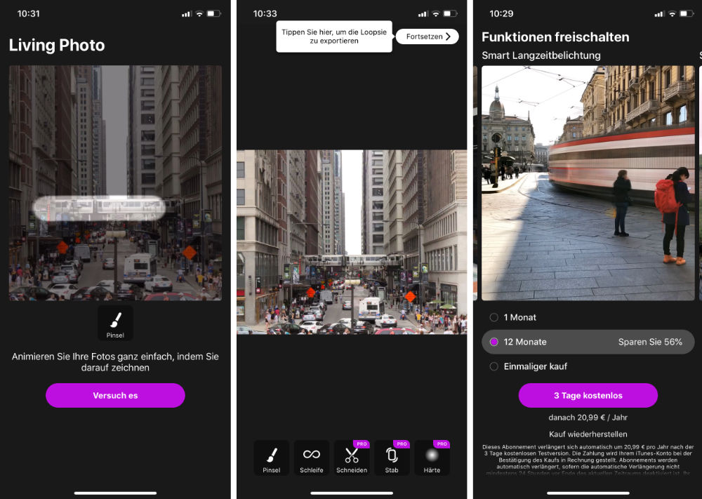 Loopsie: Kleines kreatives Foto- und Video-Tool ist ohne Abonnement ...