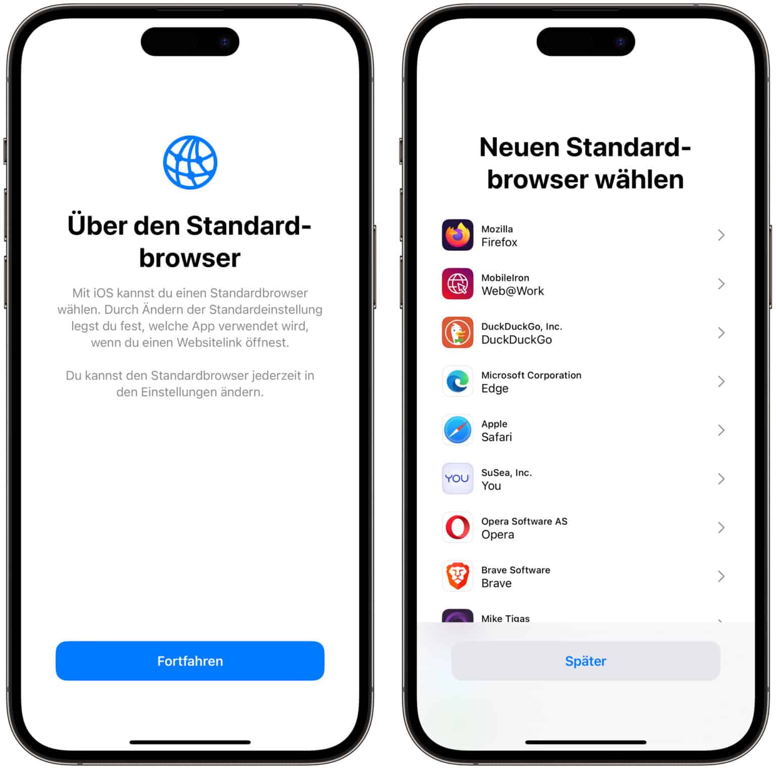 So gehts: Standardbrowser mit iOS 17.4 ändern