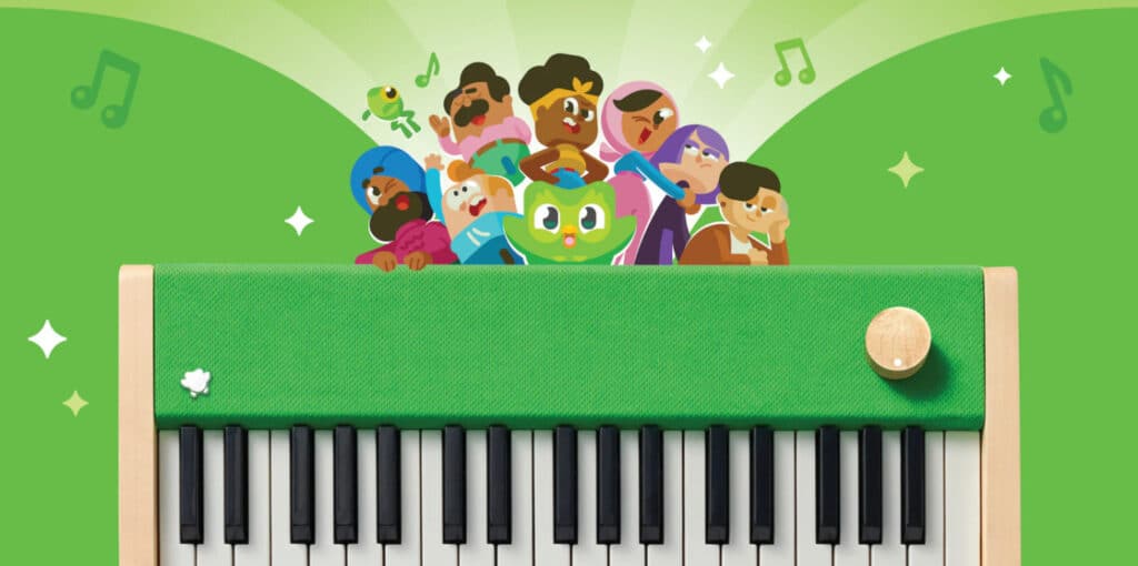 Loog x Duolingo Piano: Kleines portables Keyboard für Duolingo Music-Kurse