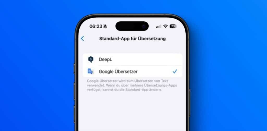 Google Übersetzer zur Standard-App für Übersetzungen machen