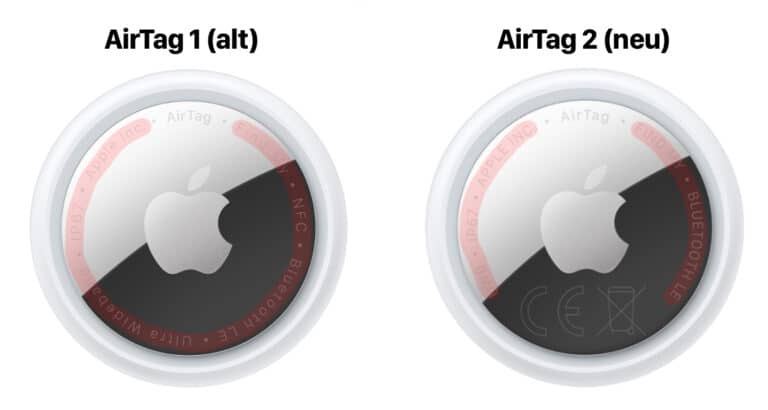 AirTag 1 vs. AirTag 2: Wie erkenne ich die neue Generation?